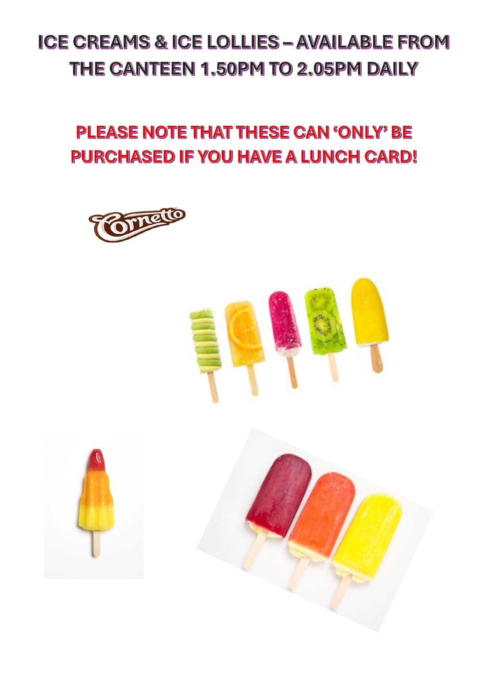 Canteen Menu | Bishop Heber High School
